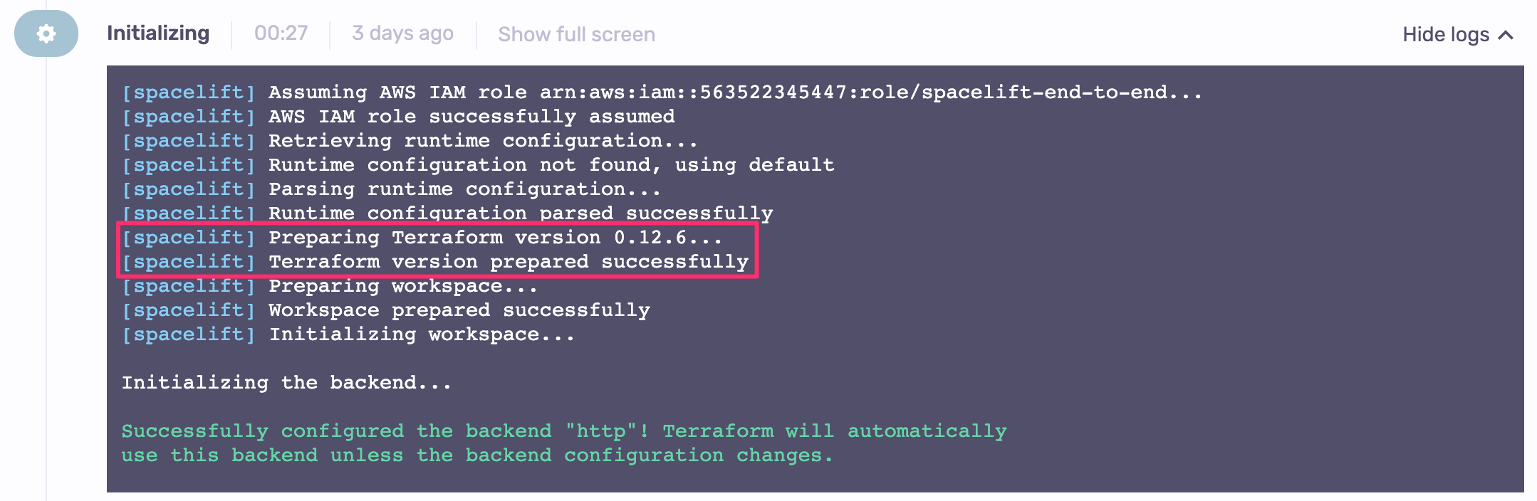 Version management - Spacelift Documentation