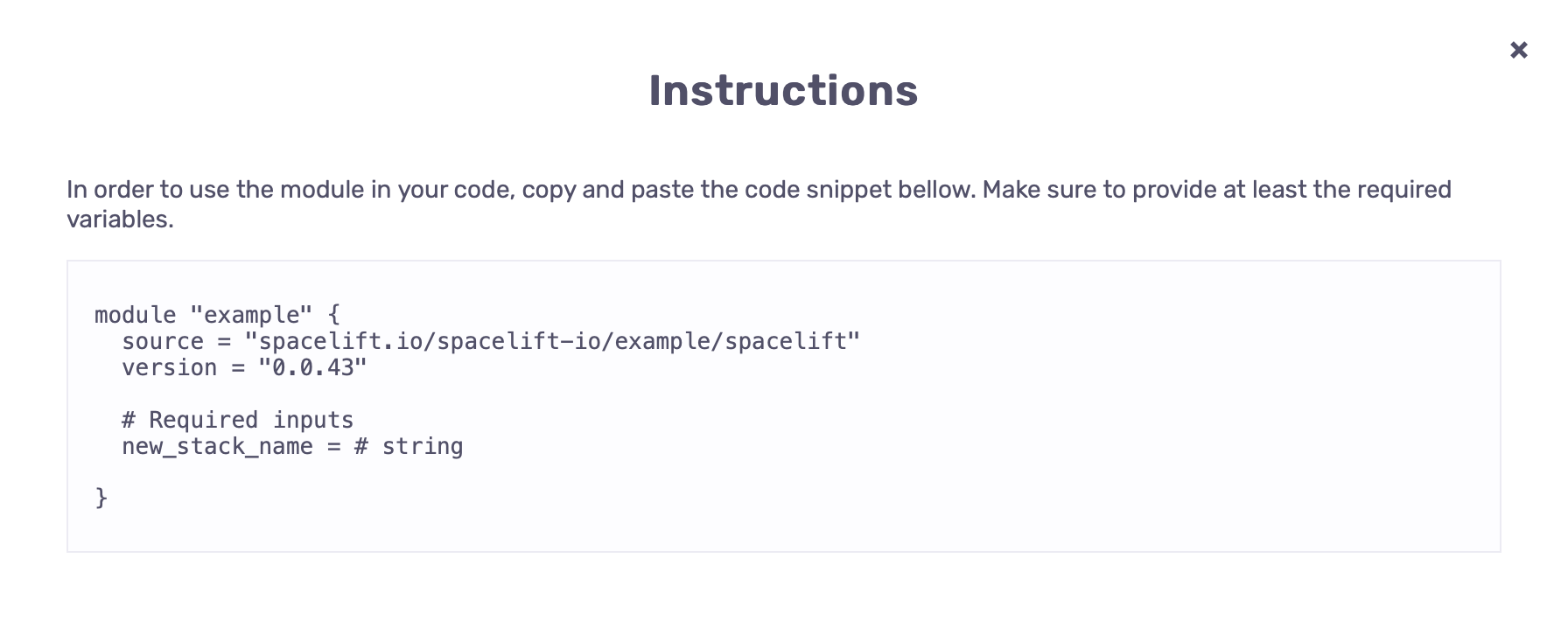 Module registry - Spacelift Documentation